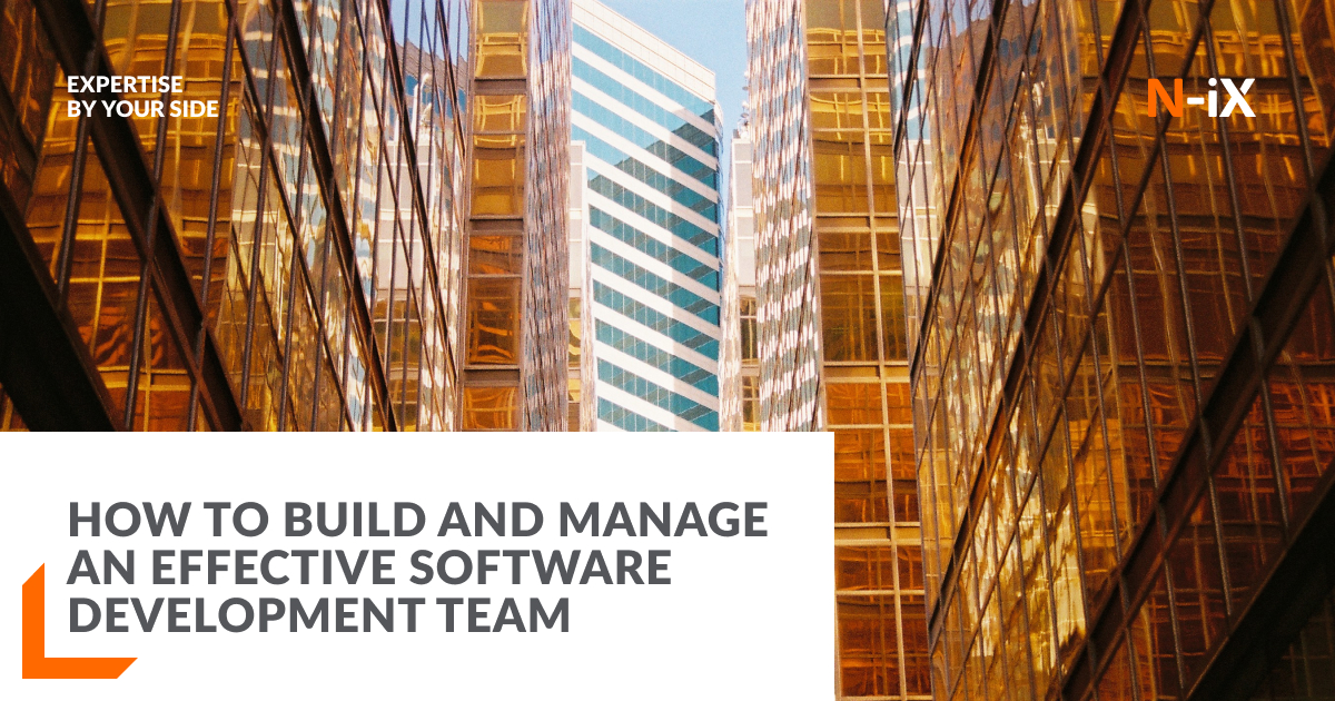 How to build and manage a software development team effectively - N-iX